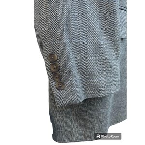 Vintage Ralph Lauren Chaps Sport Coat 46T Herringbone Silk Wool Linen ...