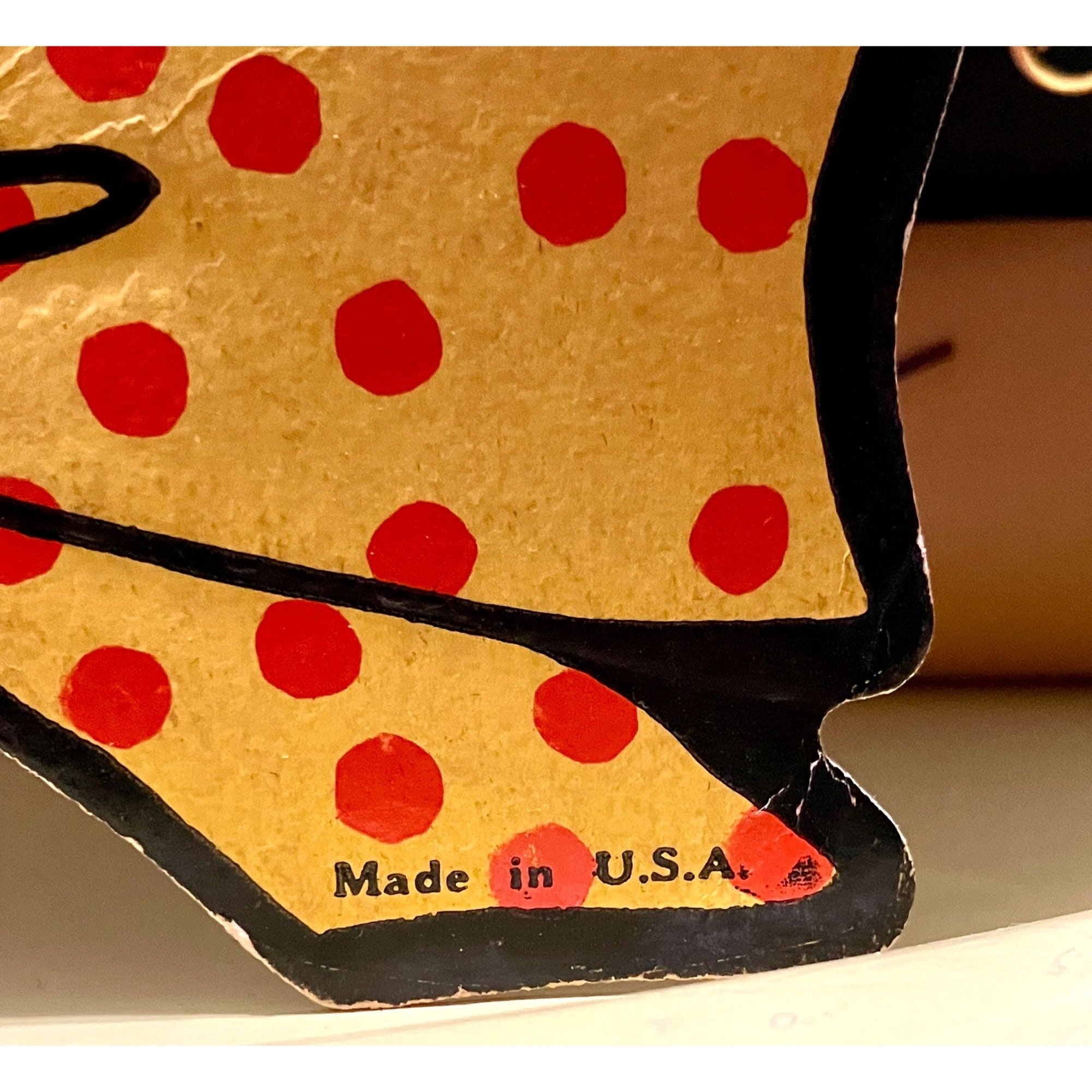 Vintage Black Cat Face Top Hat Die Cut Embossed Beistle Halloween Decor ...