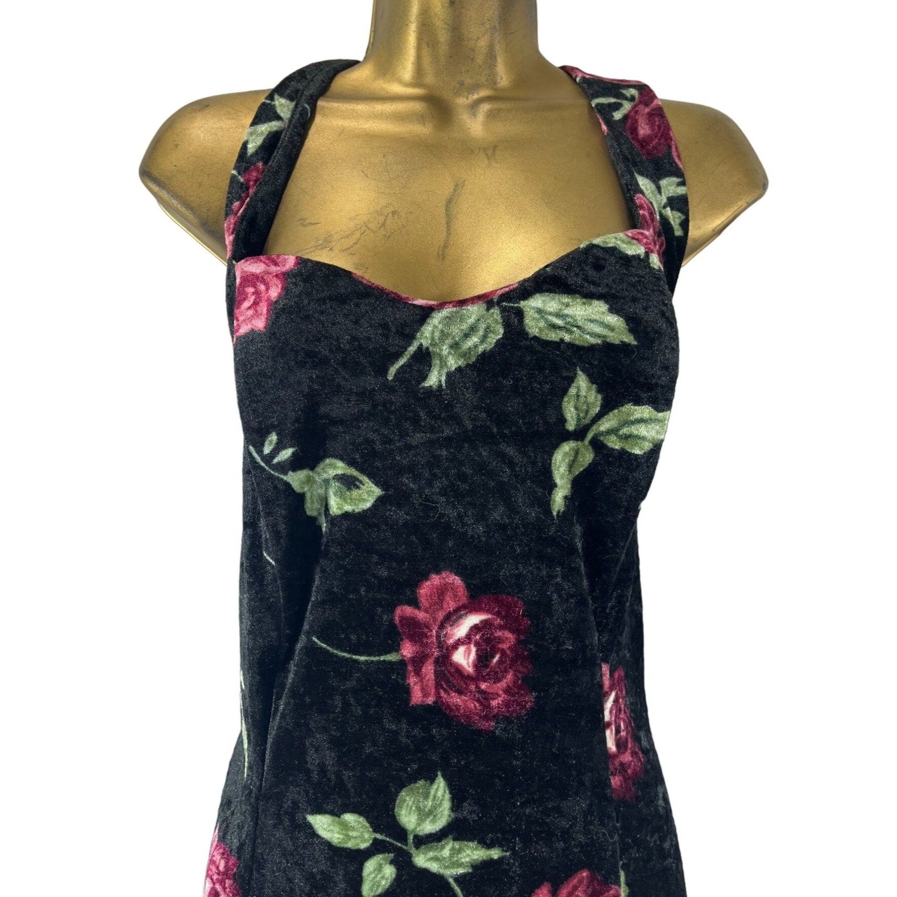 Y2K Fredericks of Hollywood Backless Sweetheart Halter Velvet - Etsy