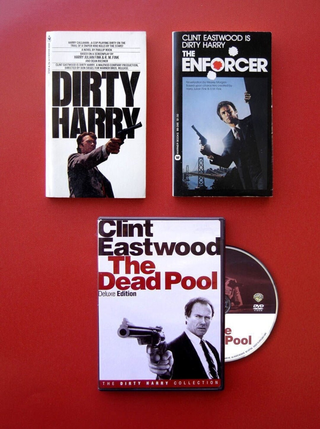 Classic Dirty Harry Books, DVD and Bookmark - Etsy
