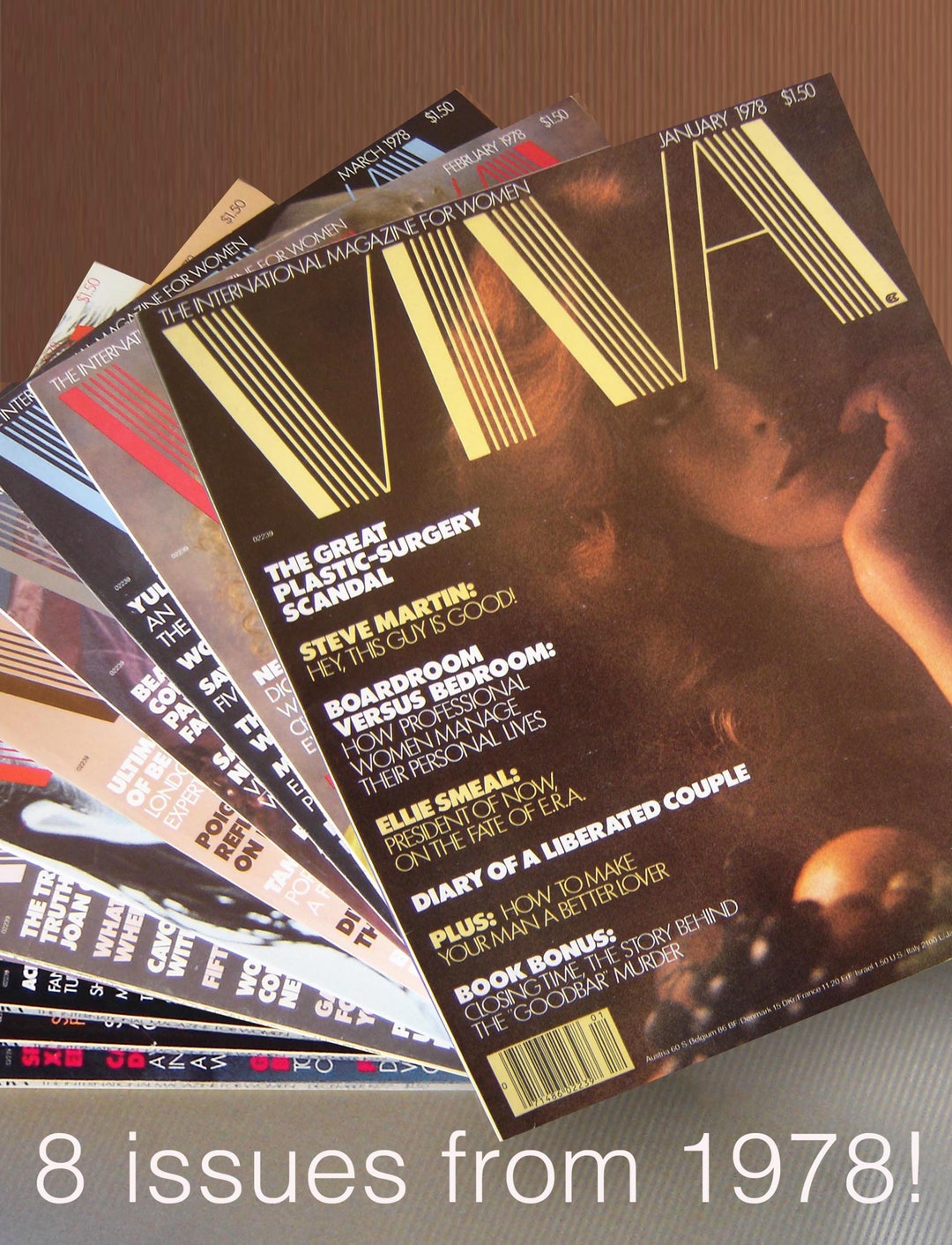 VIVA Magazine 1978-8 Issues for One Price - Etsy