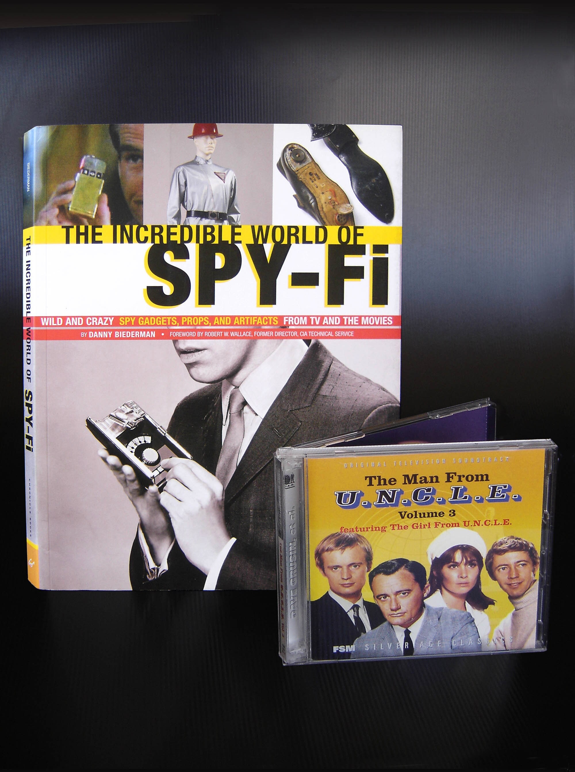 World of Spy-fi Book, U.N.C.L.E. TV Music CD, 8x10 and Avengers ...
