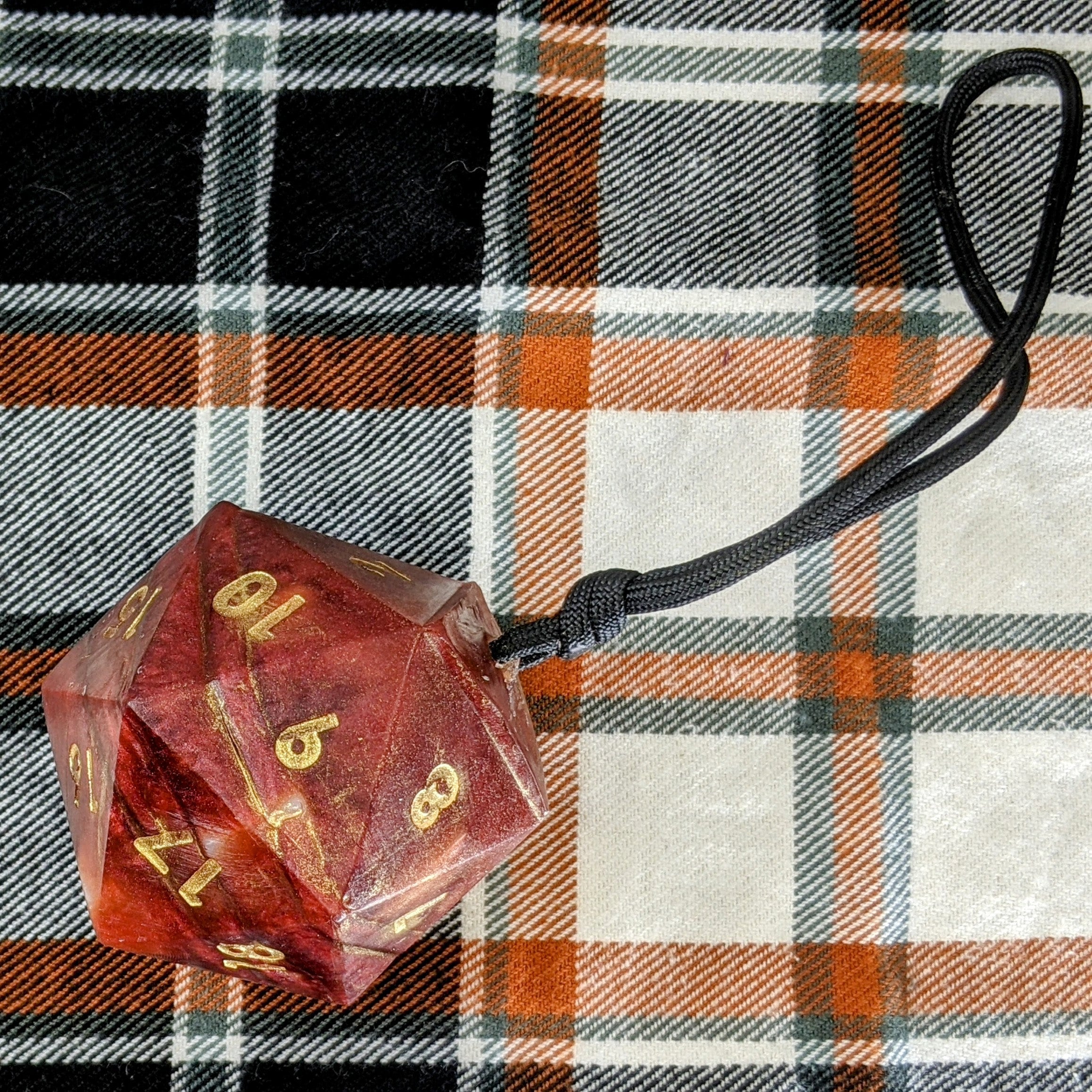 D20 Soap on a Rope Red and Gold With Polyhedral Dice Set, Loot Soap ...