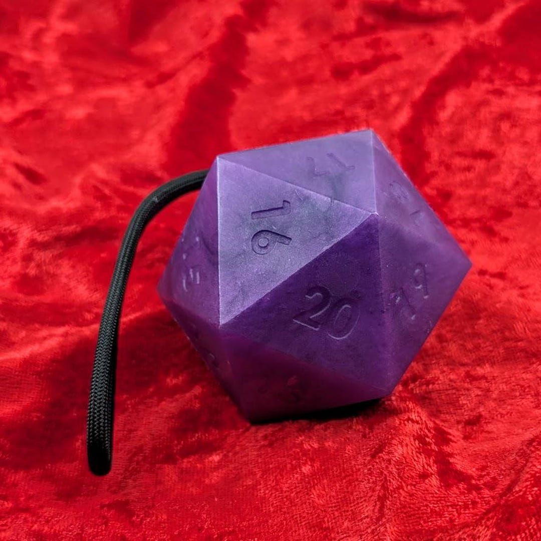 D20 Soap on a Rope Purple With Polyhedral Dice Set, Loot Soap, Tabletop ...
