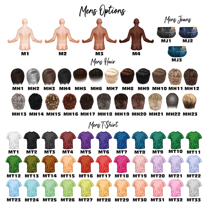 Personalised Family Print, Build Your Own Family, Custom Print ...