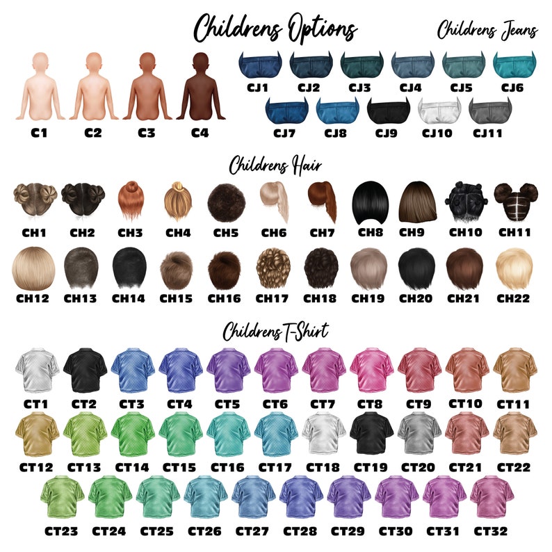 Personalised Family Print, Build Your Own Family, Custom Print ...