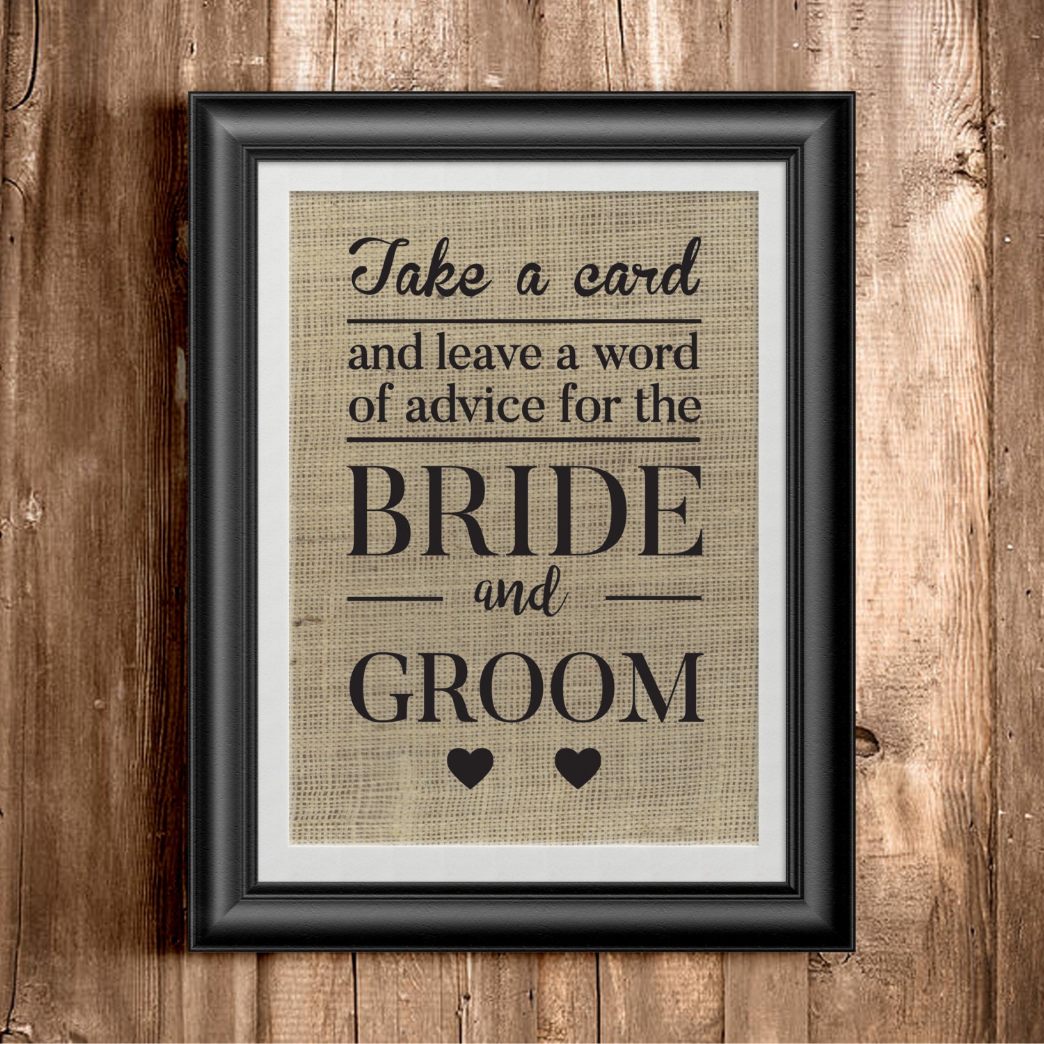Wedding Sign, Advice Card Sign, Wedding Decor, Wedding Activities - Etsy