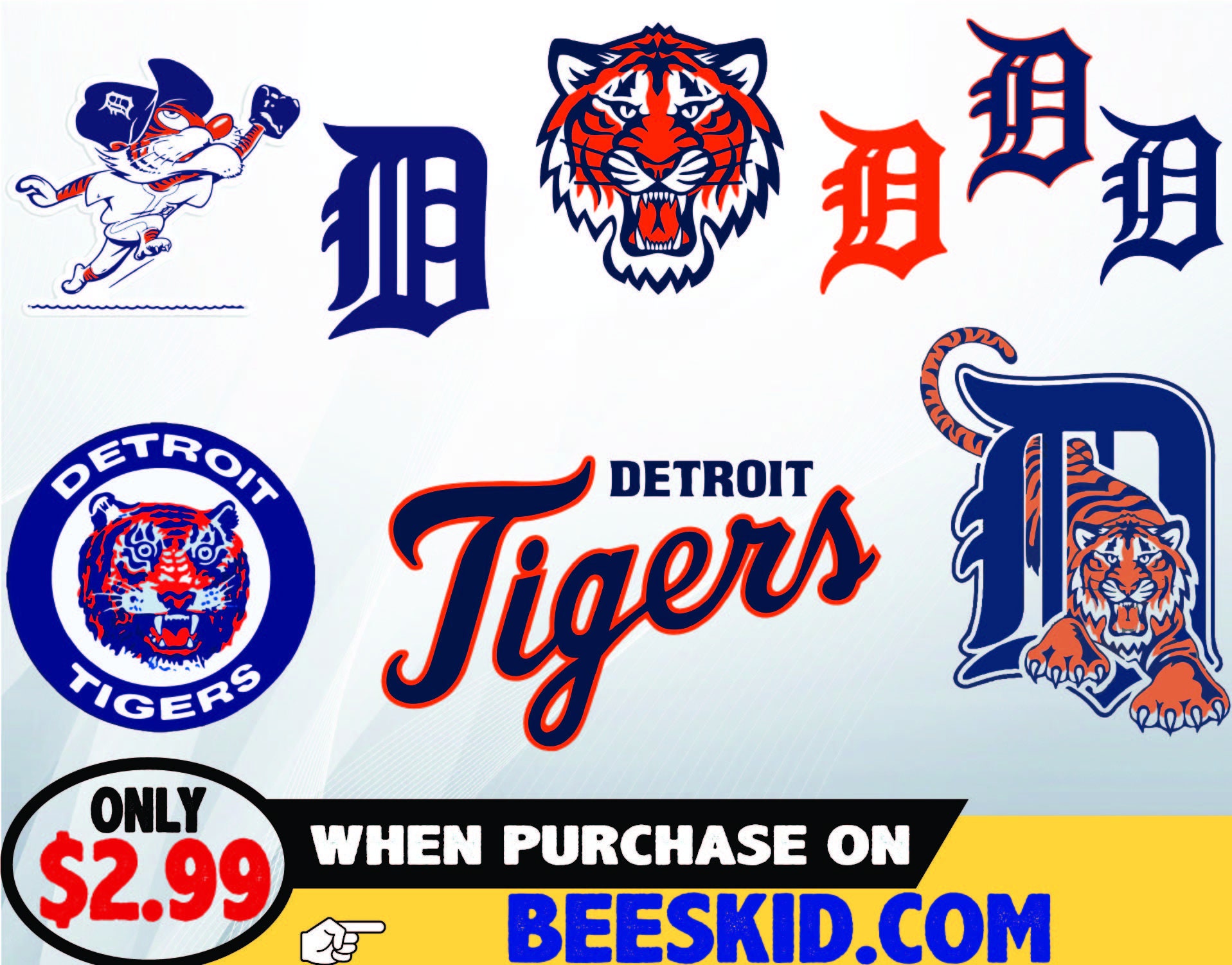Detroit-tigers-svg Clipart Bundle Cutting File Sport Svg - Etsy