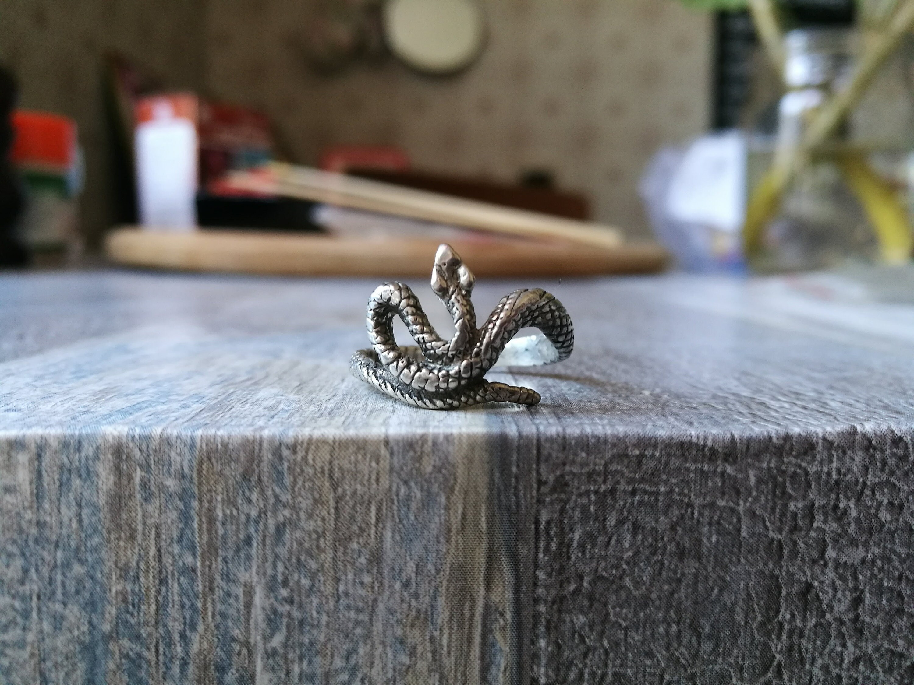 Snake ring silver serpent silver ring viper silver ring | Etsy