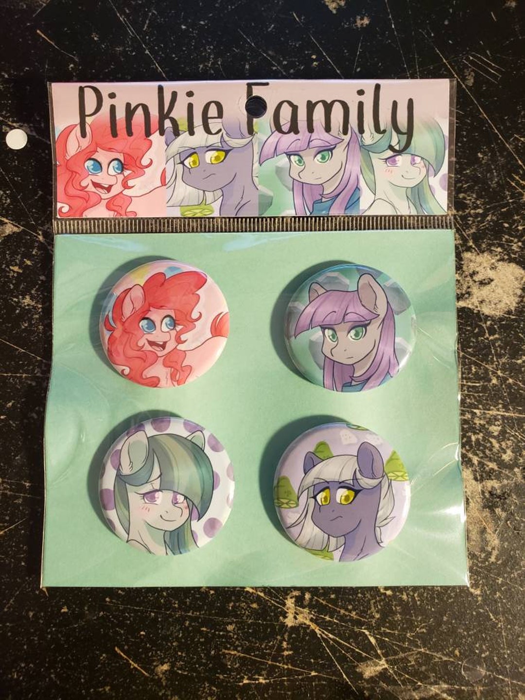 MLP Pinkie Family Button Set - Etsy