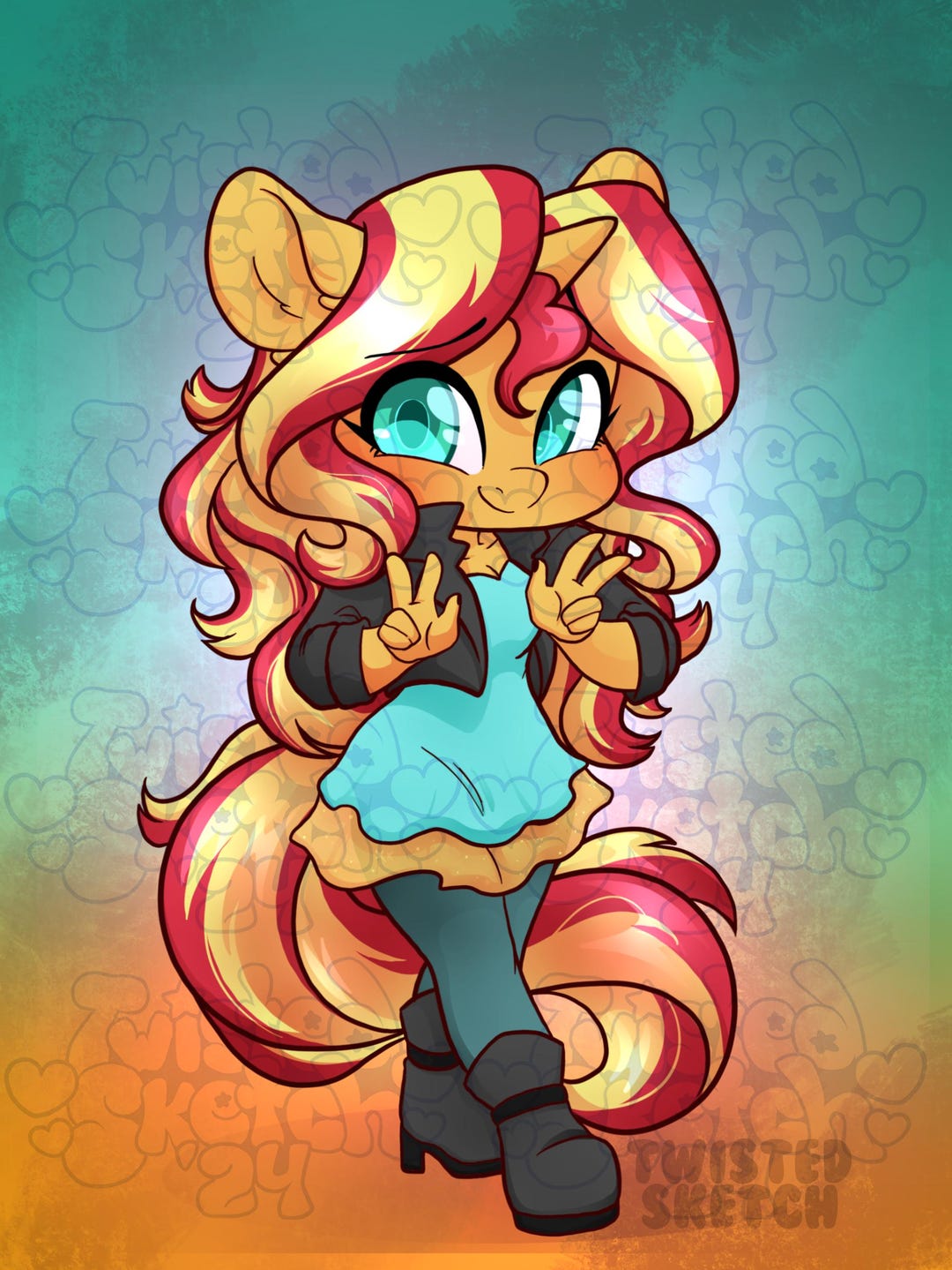 Sunset Shimmer - Mini Print - Etsy