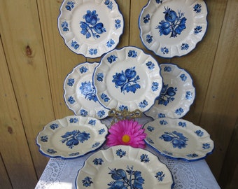 Blue floral china | Etsy