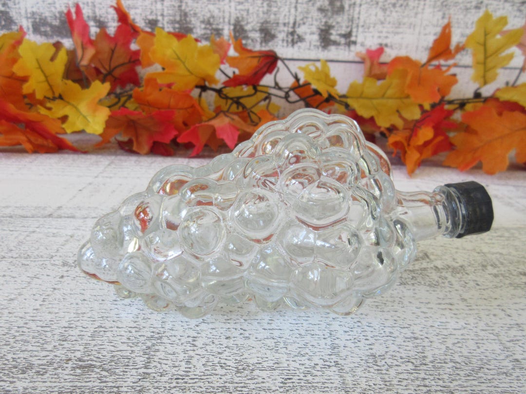 Trendy Grape Cluster Glass Bottle Decor - Etsy