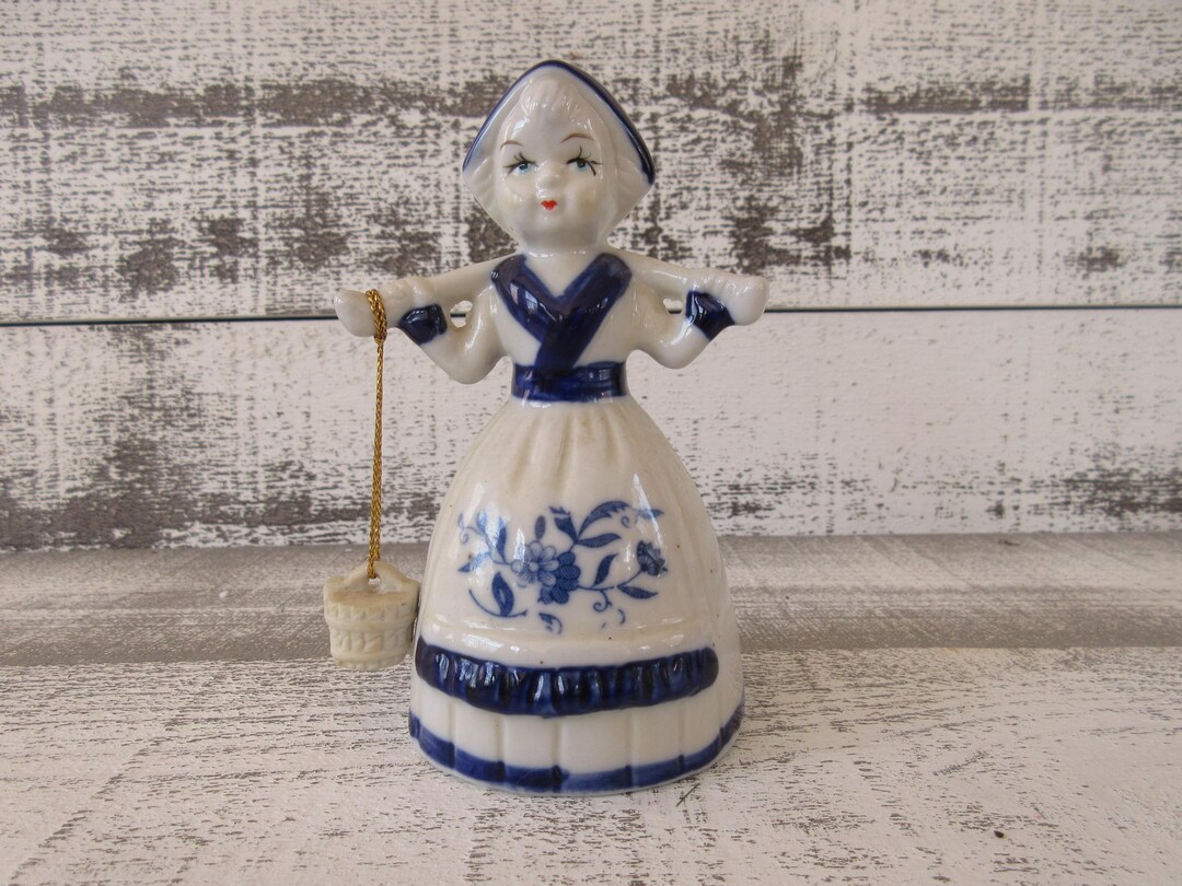 Vintage Dutch Milk Maid Figurine Carrying Milk Bucket - Etsy