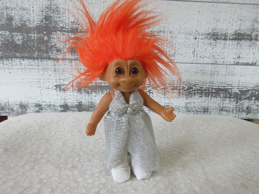 Troll Wearing Silver Dress - Etsy