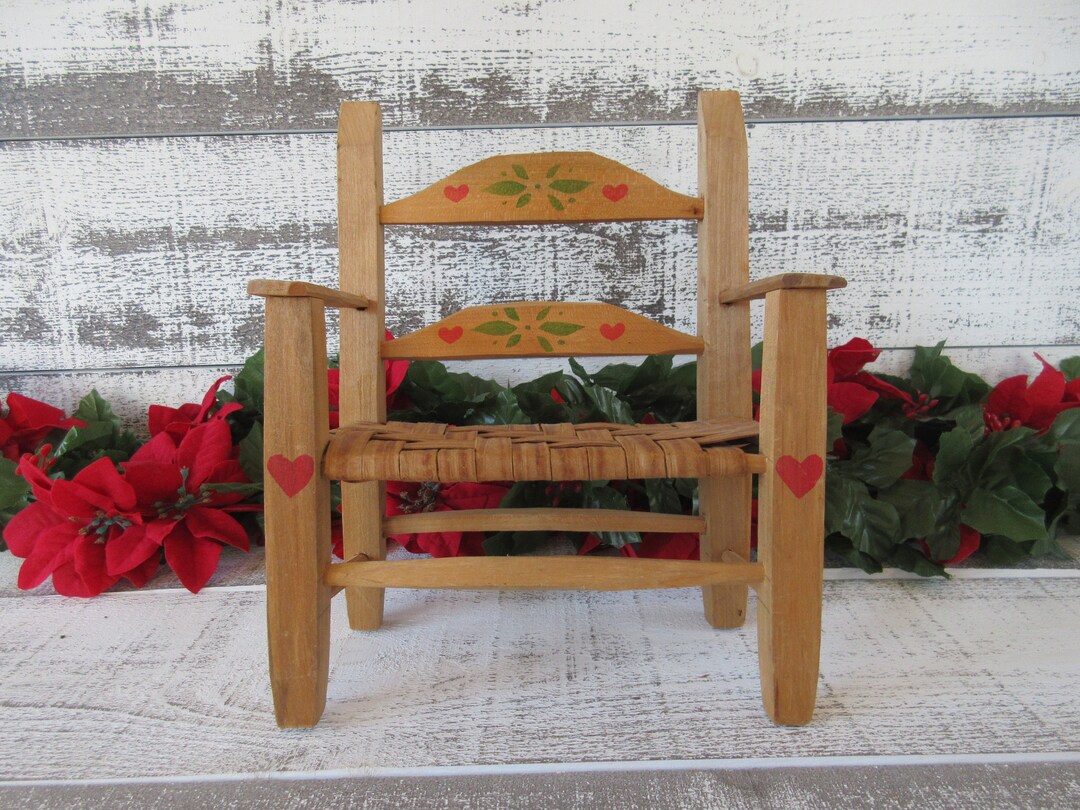 Rustic Wood Handmade Doll Bench - Miniature Furniture for Dolls and ...