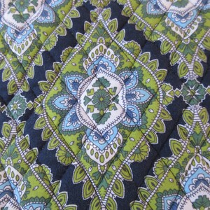 Vera Bradley Green Diamond Pattern Shoulder Tote - Stylish and Spacious ...
