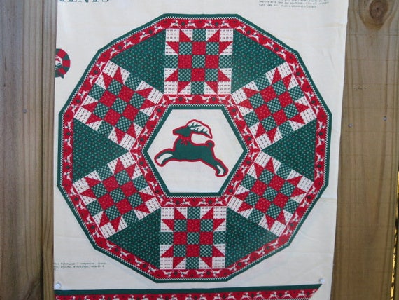 Christmas Patchwork Sewing Pattern Wreath and Ornaments Green | Etsy