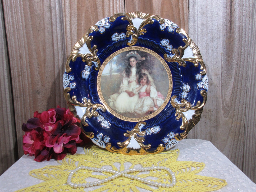 Elegant Porcelain Portrait Plate - Handcrafted Royal Vienna Style - Etsy