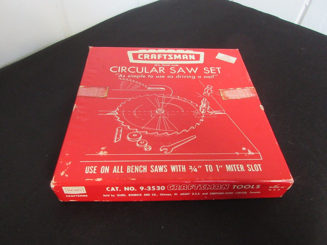 Professional Craftsman Circular Saw Set - Woodworking Essentials - Etsy