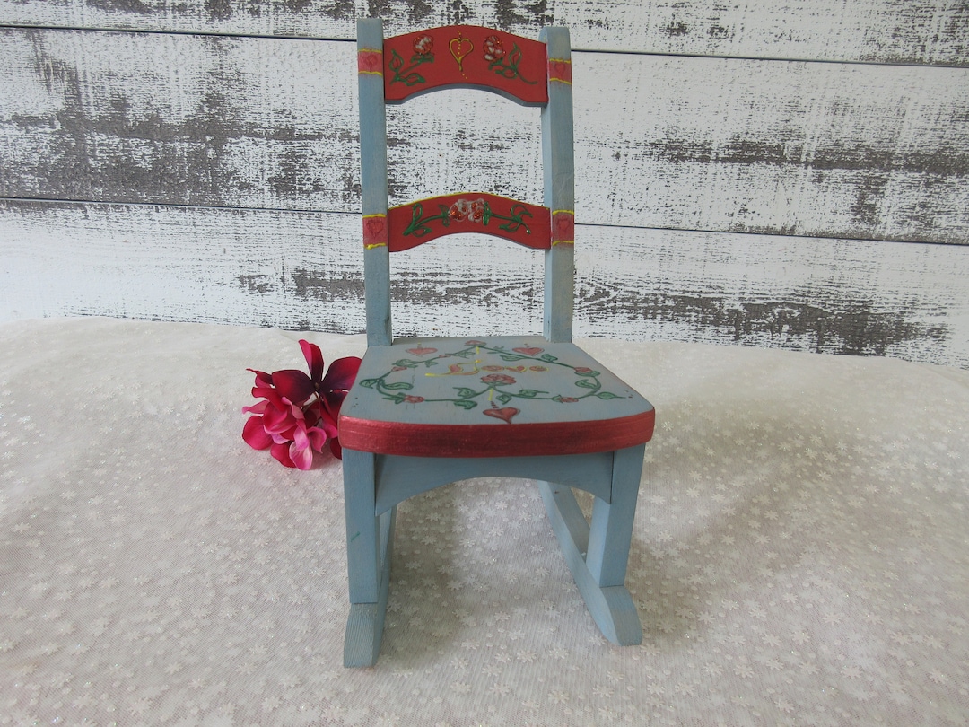 Unique Handmade Baby Doll Rocking Chair - Charming Addition to Doll ...