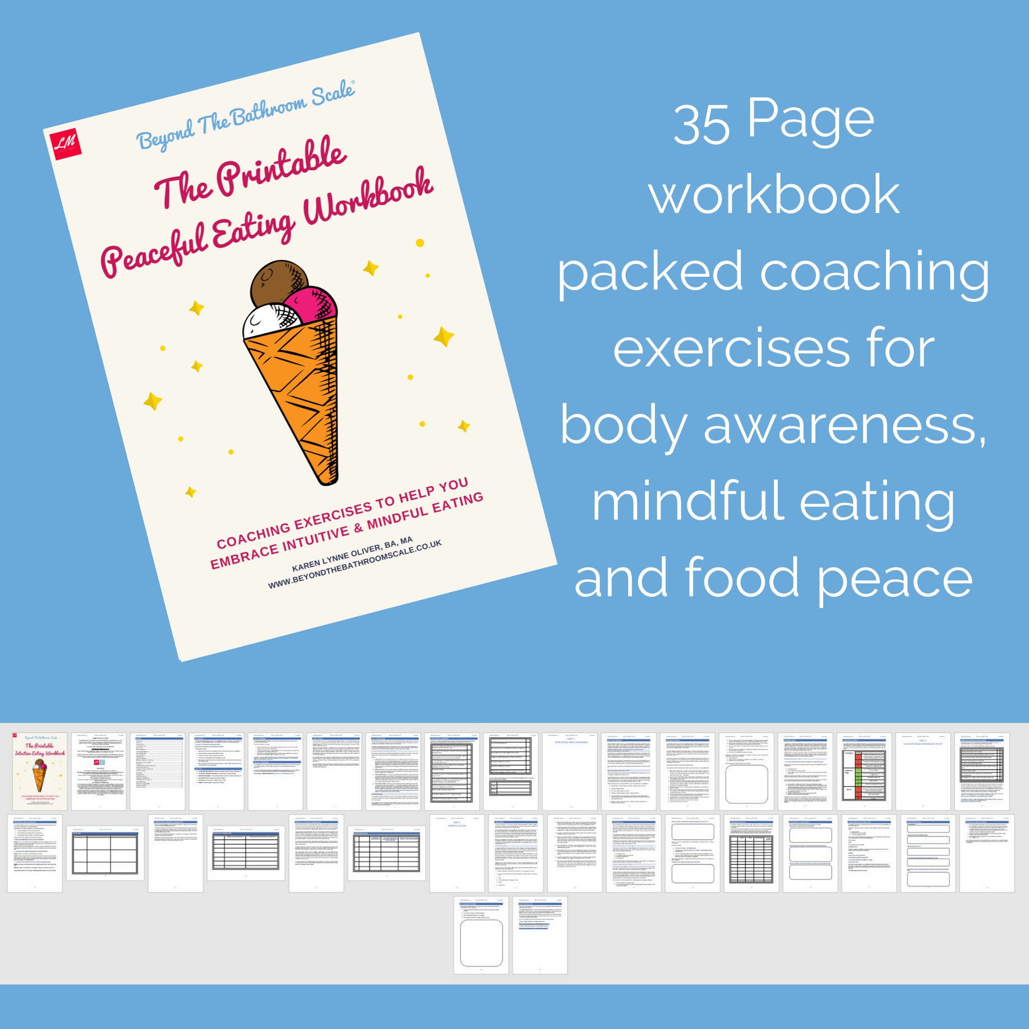 Peaceful Eating Workbook | Coaching exercises for embracing intuitive ...