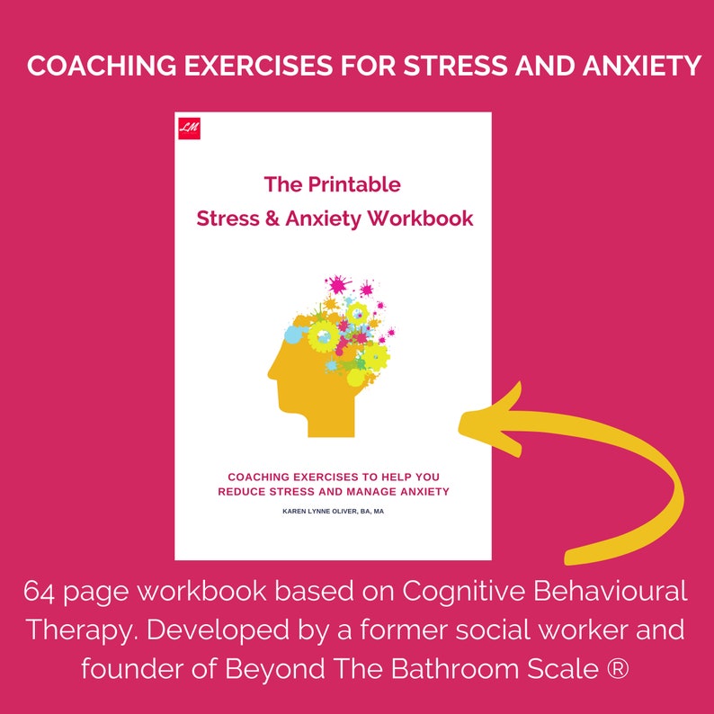 Stress & Anxiety: the Printable Workbook 64 Pages of Cbt-based Coaching ...