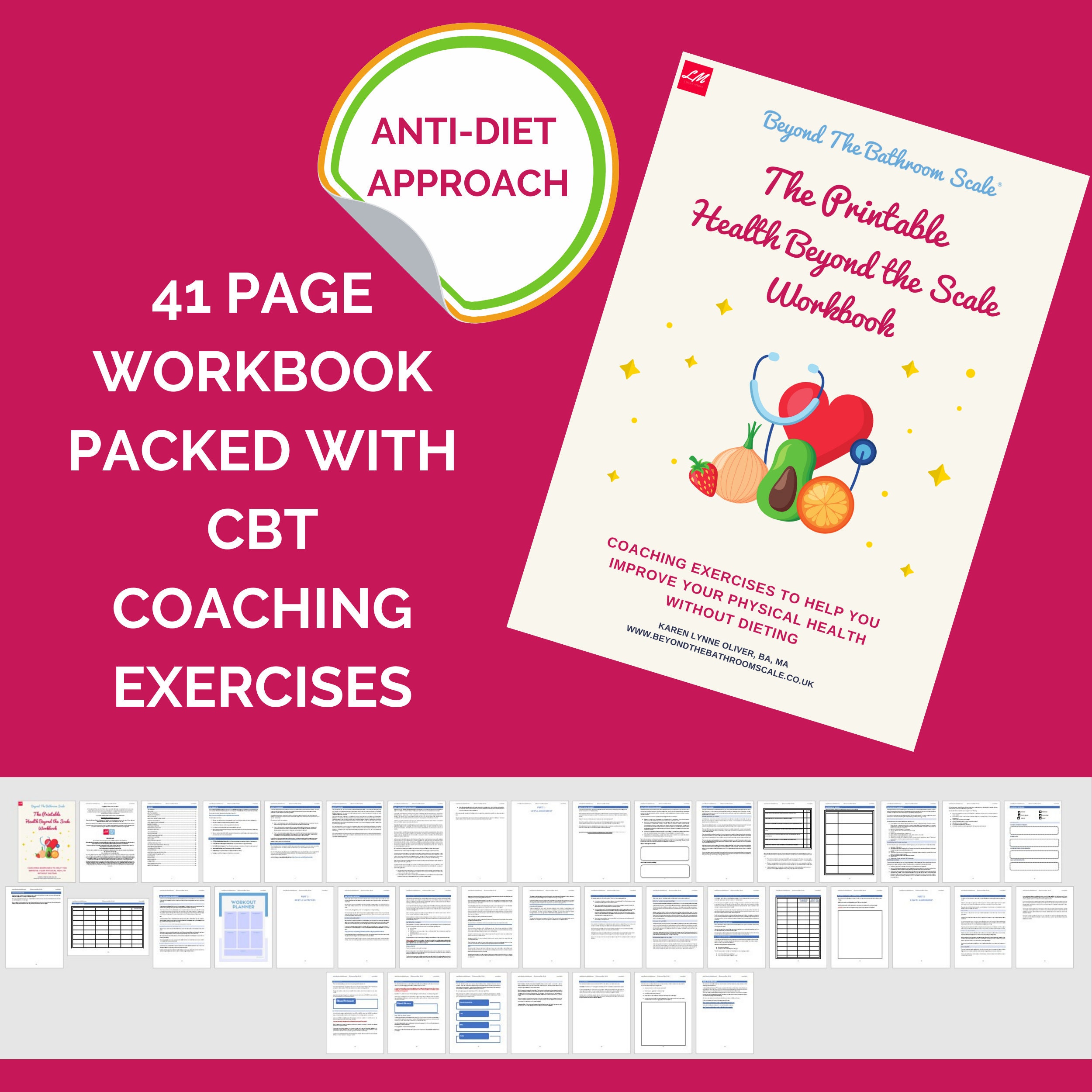 Health Bundle: 5 Coaching Workbooks for Stress, Body Image, Emotional ...