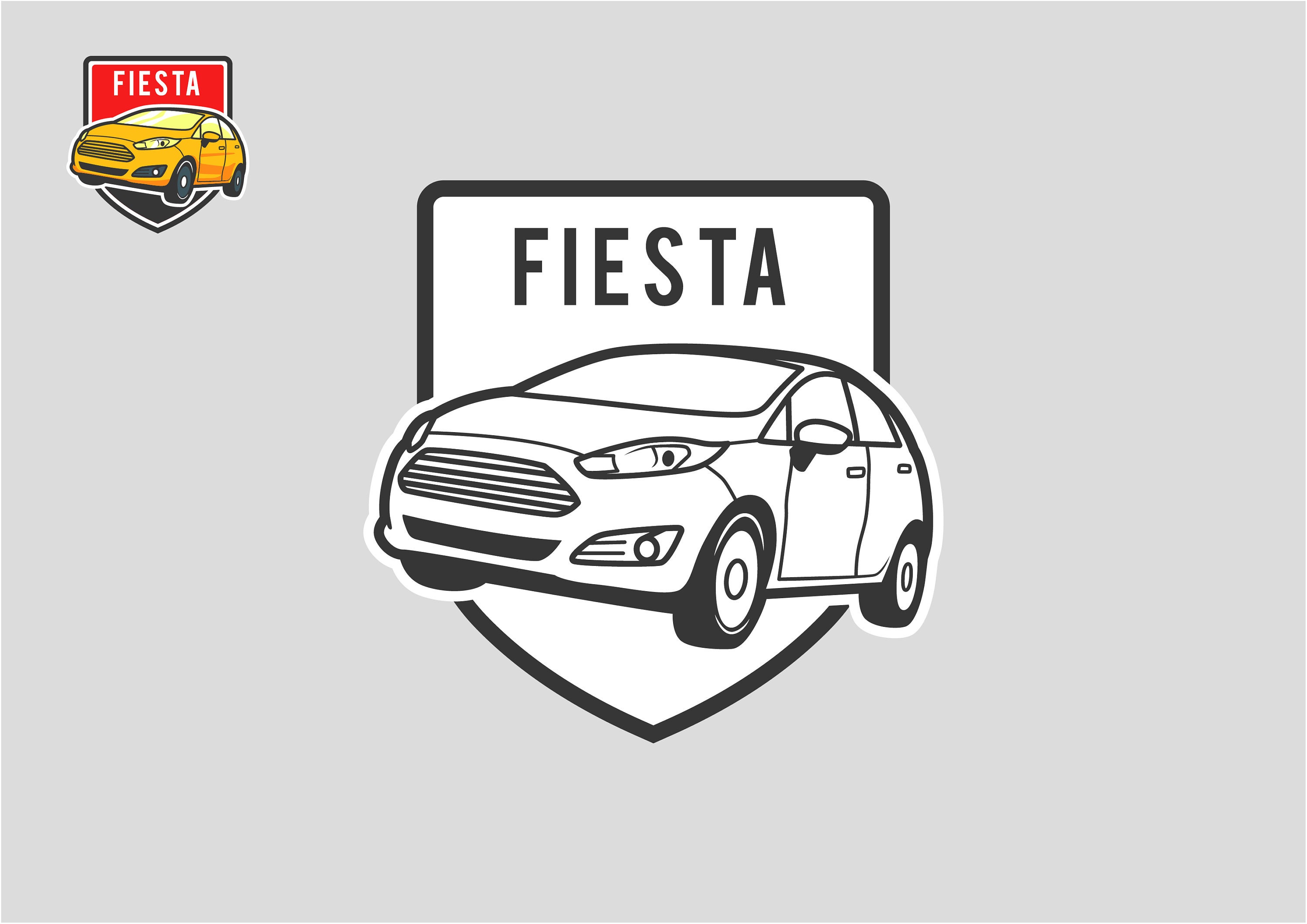 Coloring Stickers - Ford Fiesta - Etsy