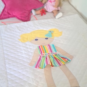 PDF Party Dress Pattern, Digital Pattern, Paper Doll Blanket Clothing ...