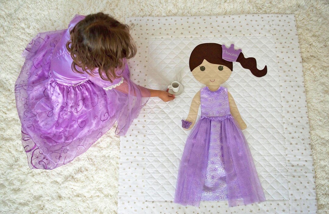 PDF Princess Dress Pattern, Digital Pattern, Paper Doll Blanket ...