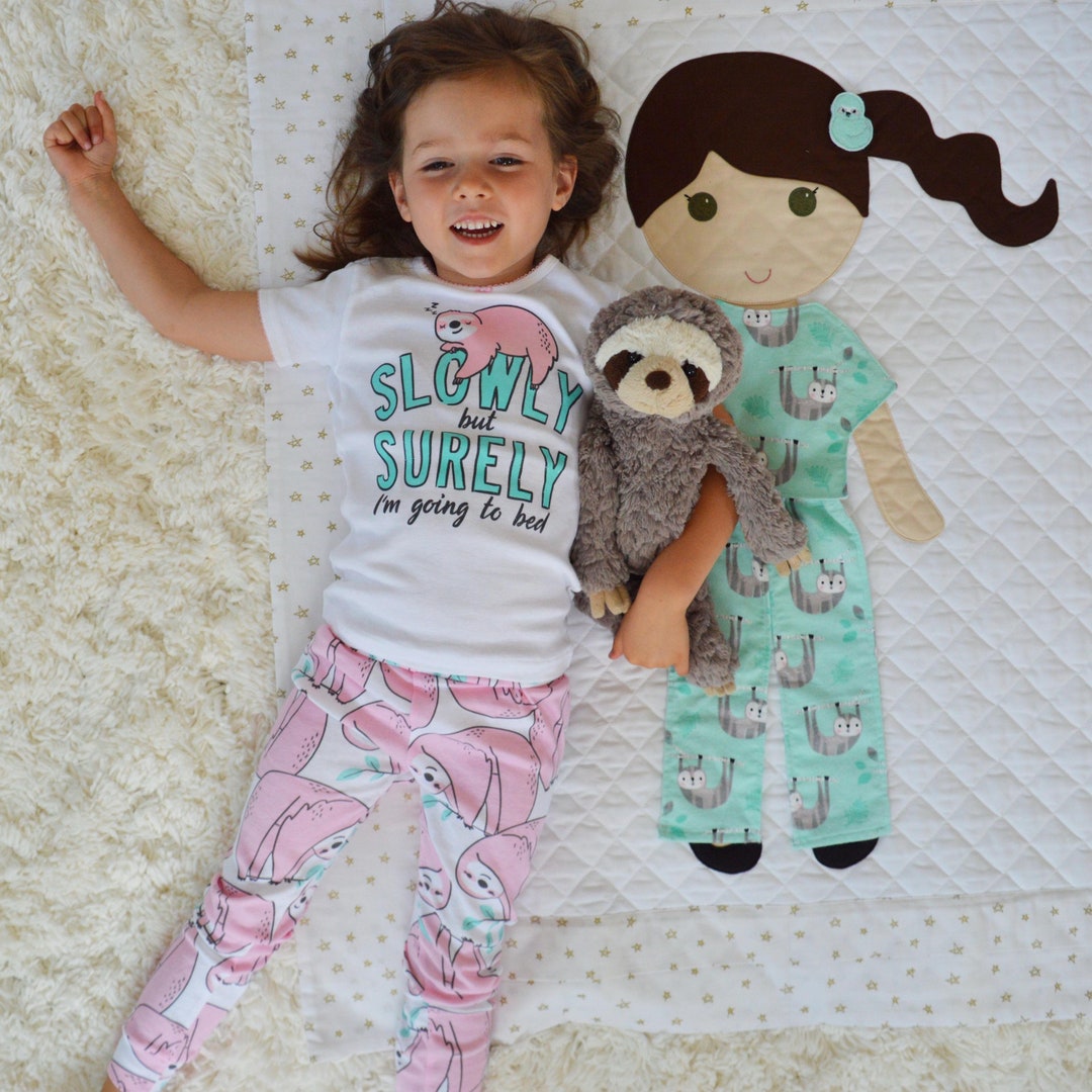 Printed PJ Pattern, Paper Doll Blanket Clothing Pattern, Children's ...