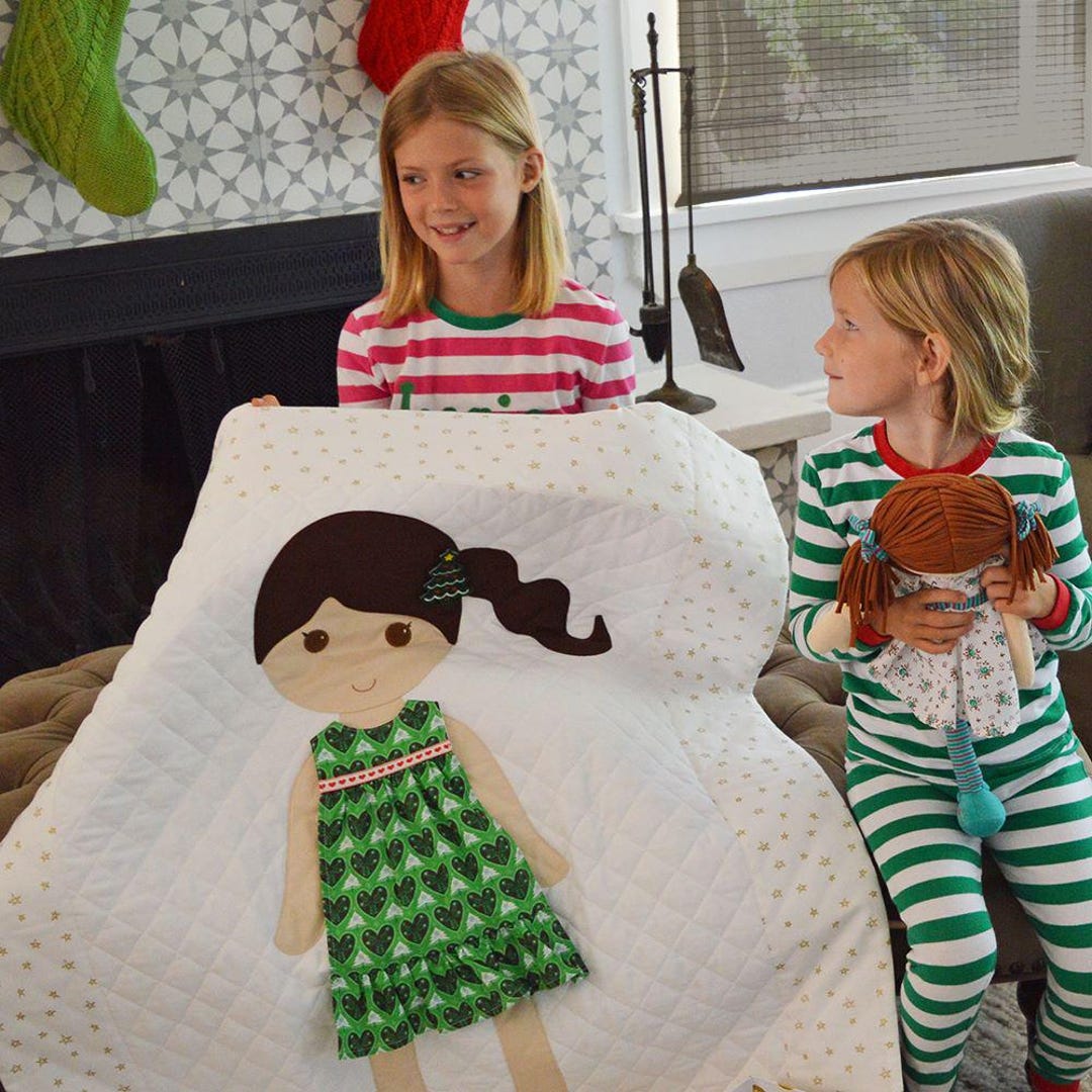Printed Nightgown Pattern, Doll Dress Pattern, Paper Doll Blanket ...