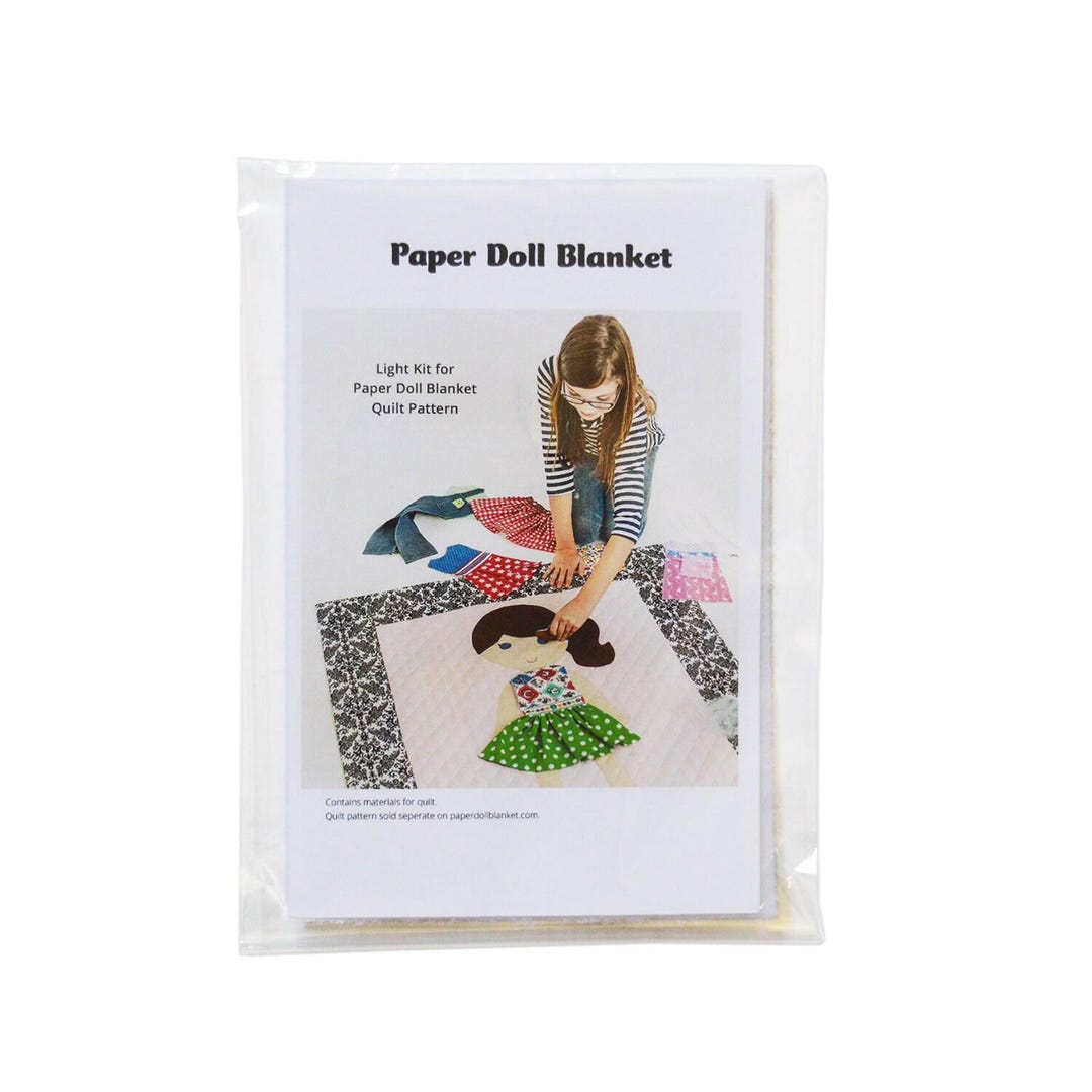 Underwear Kit Paper Doll Blanket, Paper Doll Blanket Sewing Kit ...