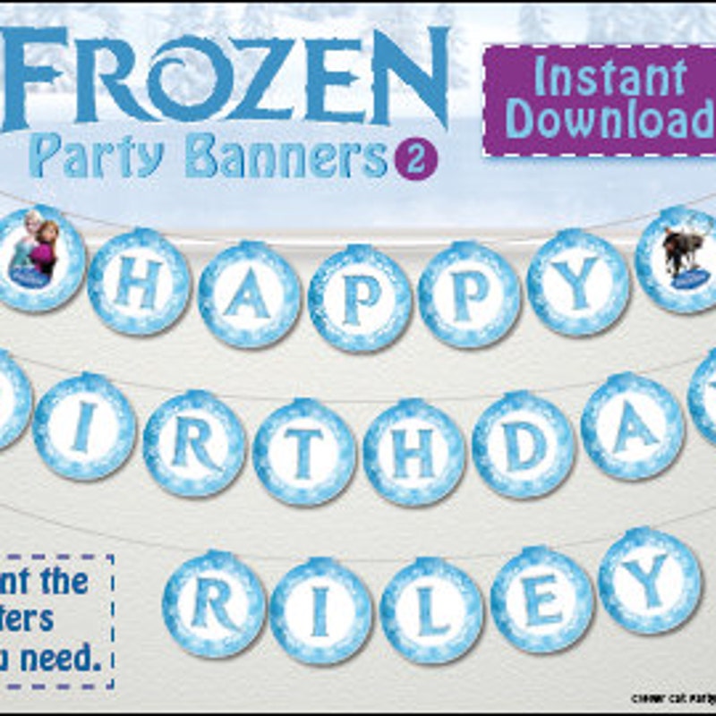 Frozen Banner - Etsy