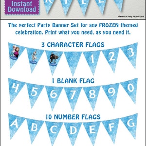 FROZEN Personalized Birthday Party Banner! Print ANY Name and Age. Best ...