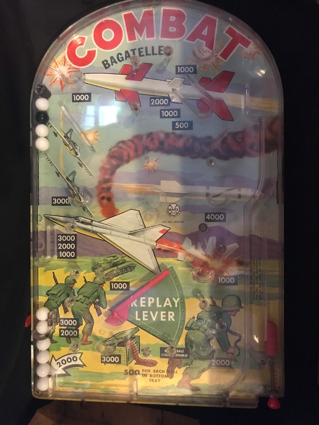1950s Vintage Bagatelle Rocket Planes Toy Pinball Game Combat. - Etsy