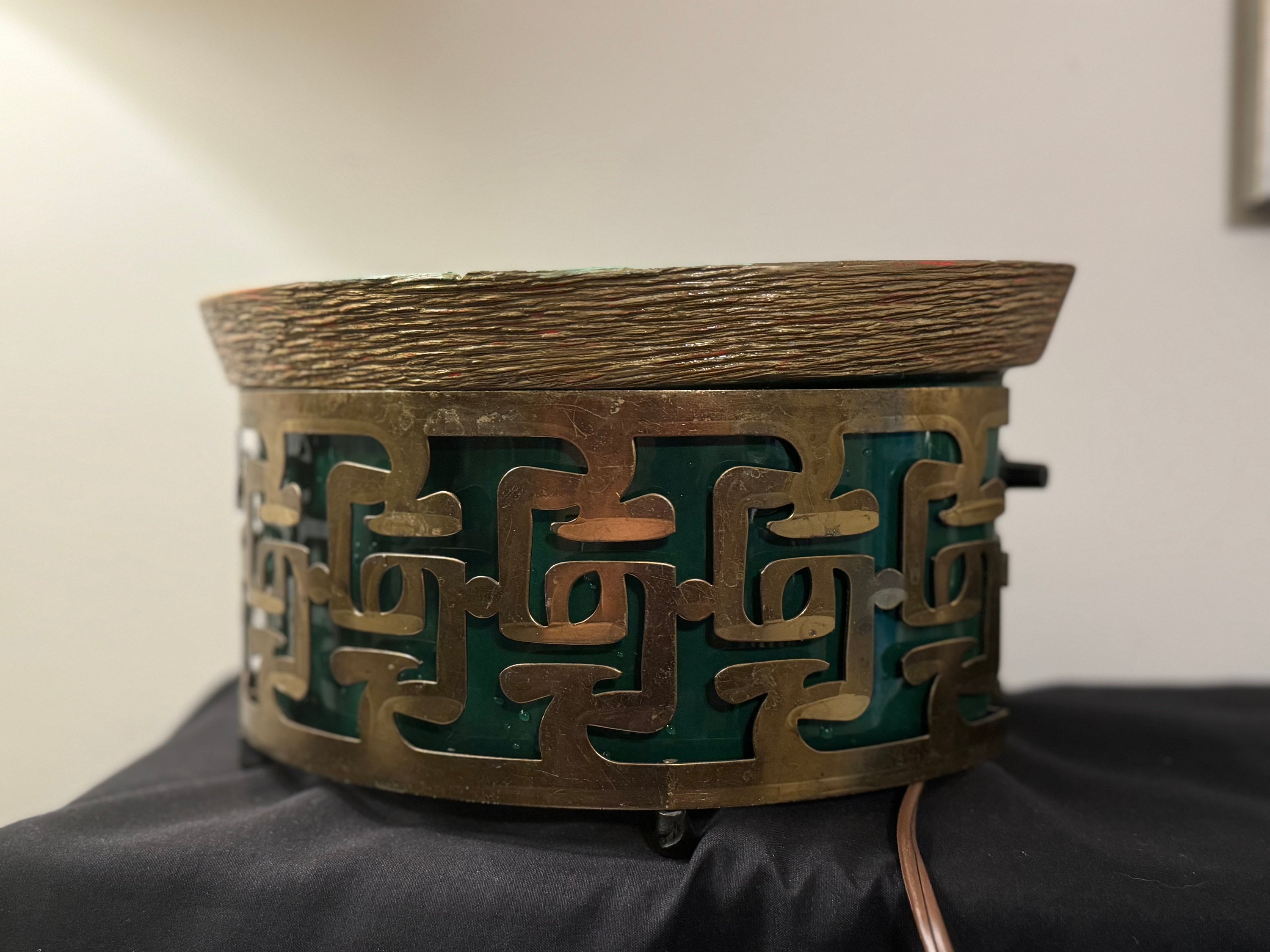Beautiful Vintage Mid Century Modern Light up Asian Style Planter ...
