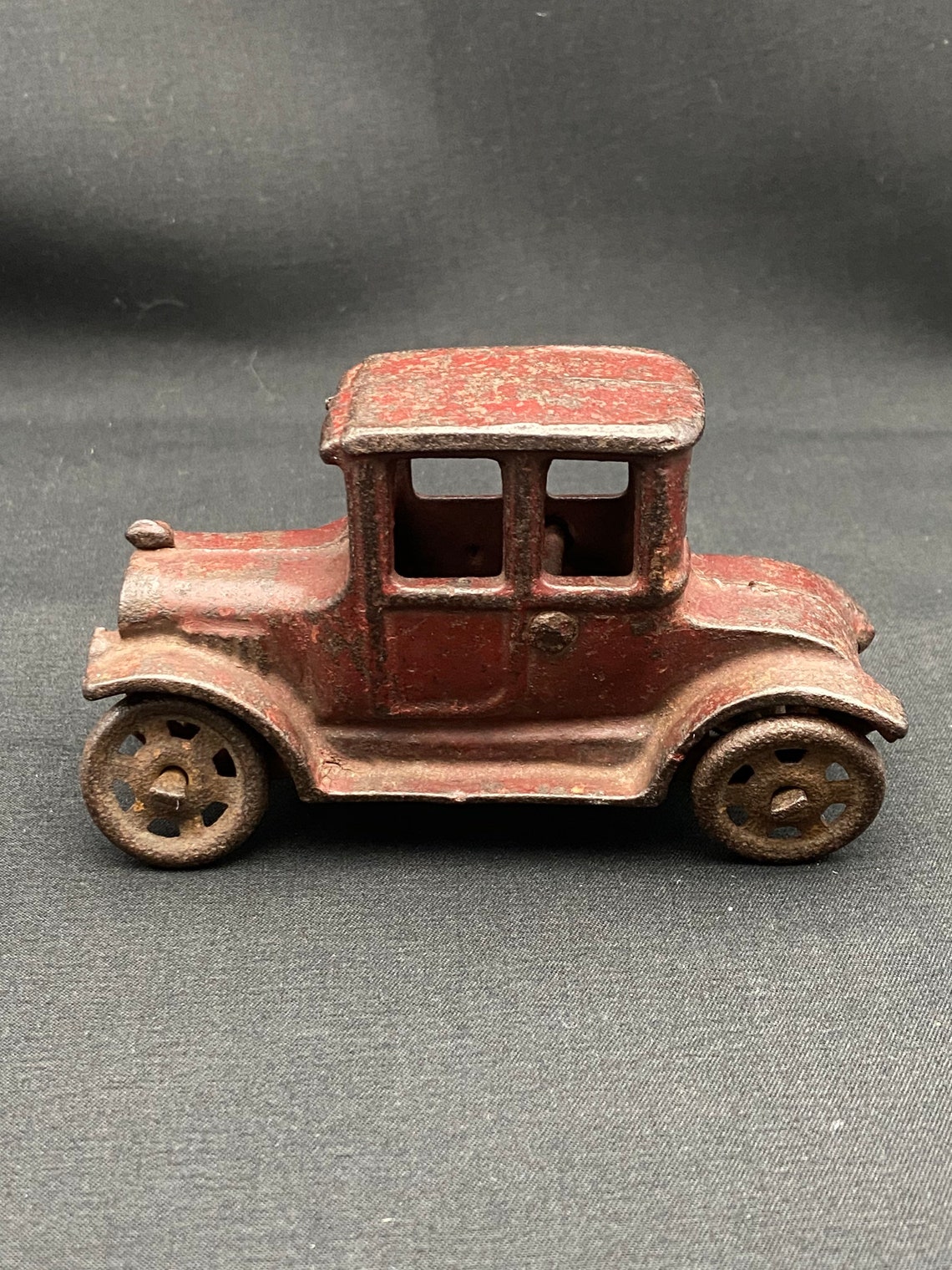 Toy Cast Iron Red Model T Ford Coupe by Hubly. | Etsy