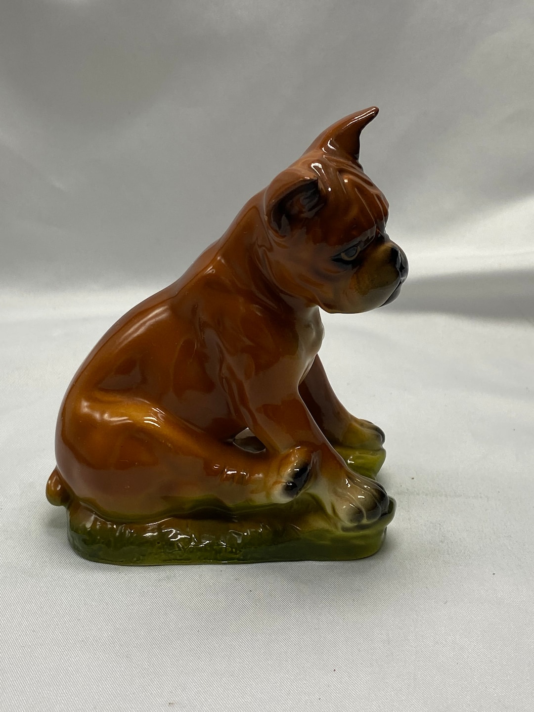 Vintage Ceramic Boxer Dog Figurine. - Etsy