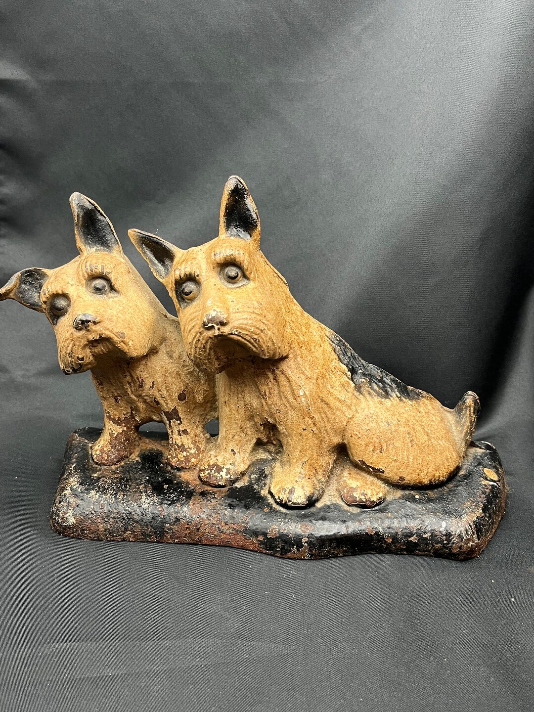 Antique Scottish Terriers Cast-iron Doorstop in Hubley Style. - Etsy