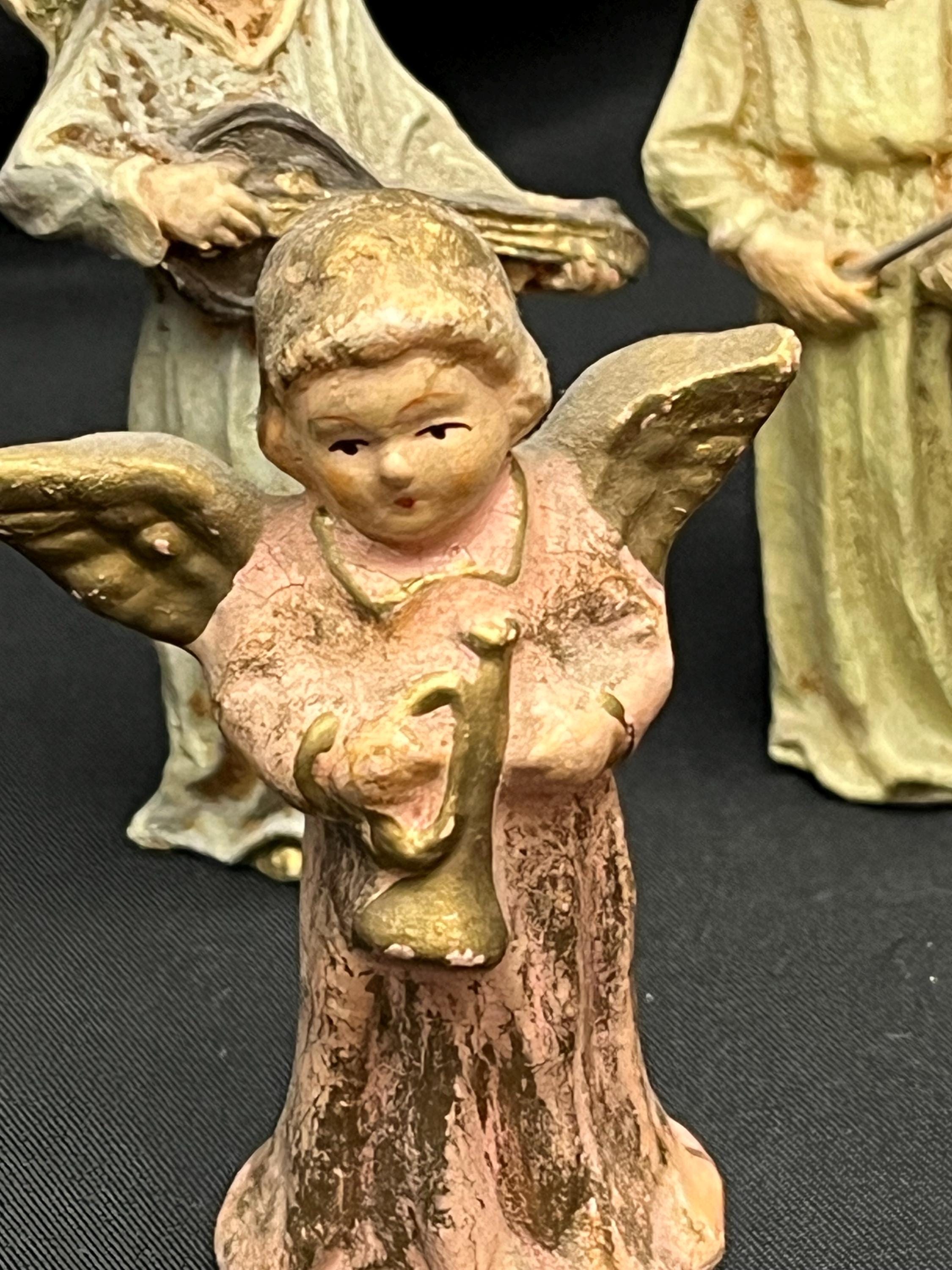 Five Vintage Paper Mâché Musical Angels. - Etsy