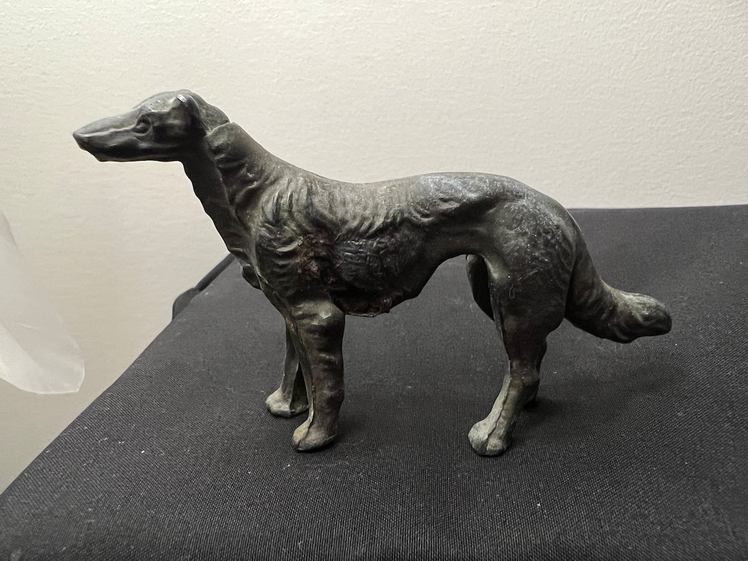 Antique Cast Metal Vintage Hound Dog Figure Americana - Etsy