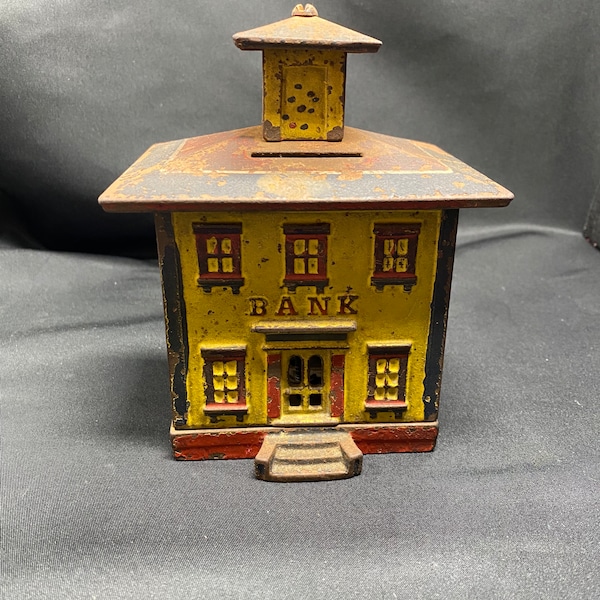 Cast Iron Still Bank Building - Etsy