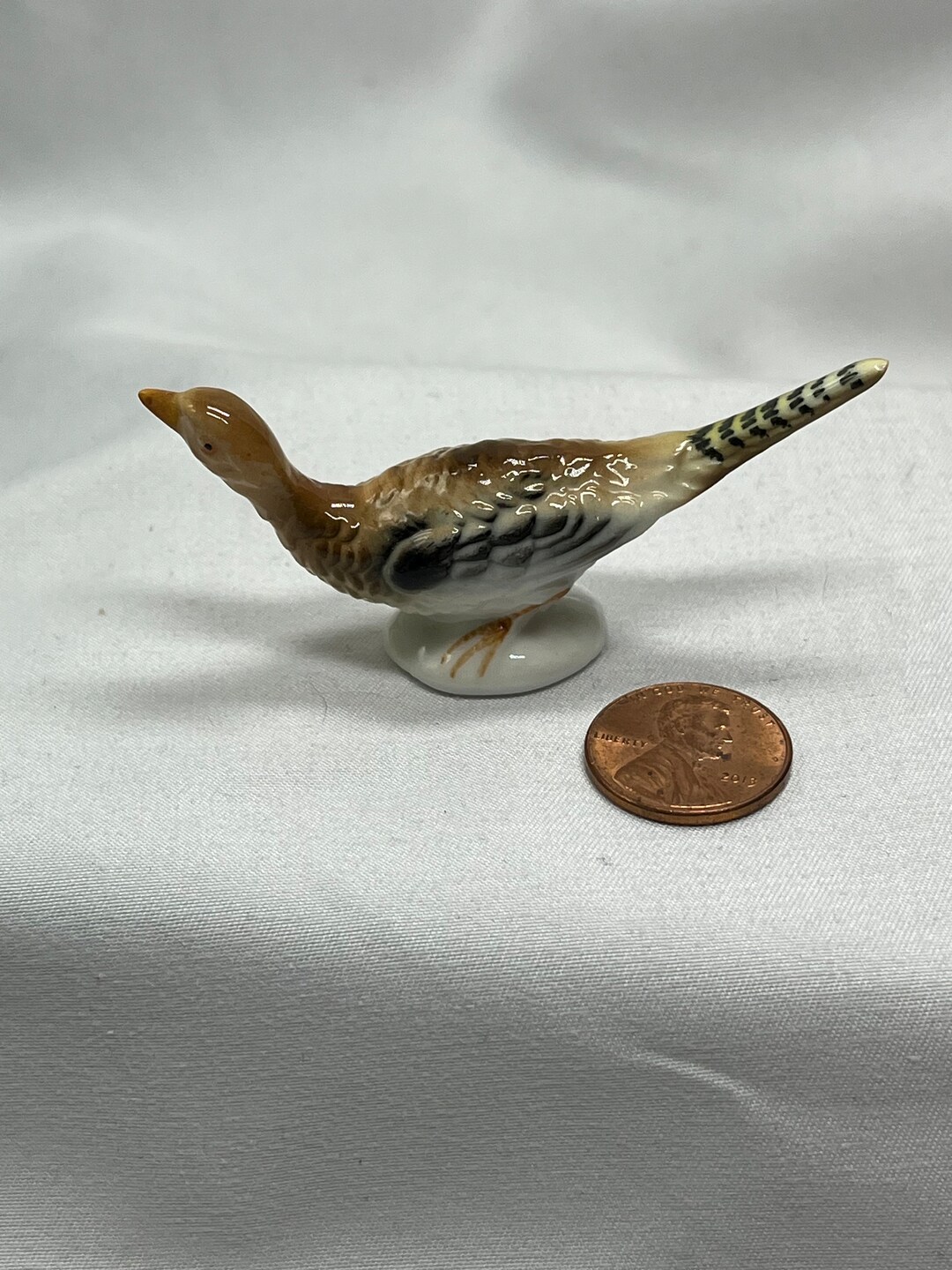 Bone China Miniature Porcelain Wilderness Ringtail Pheasant . - Etsy