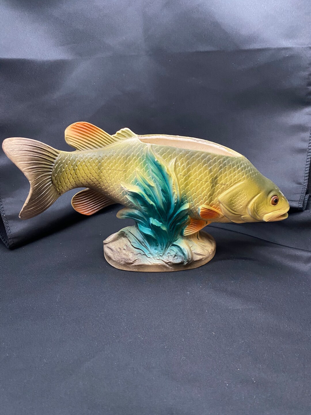 Vintage Perch Fish Planter/flower Pot. - Etsy