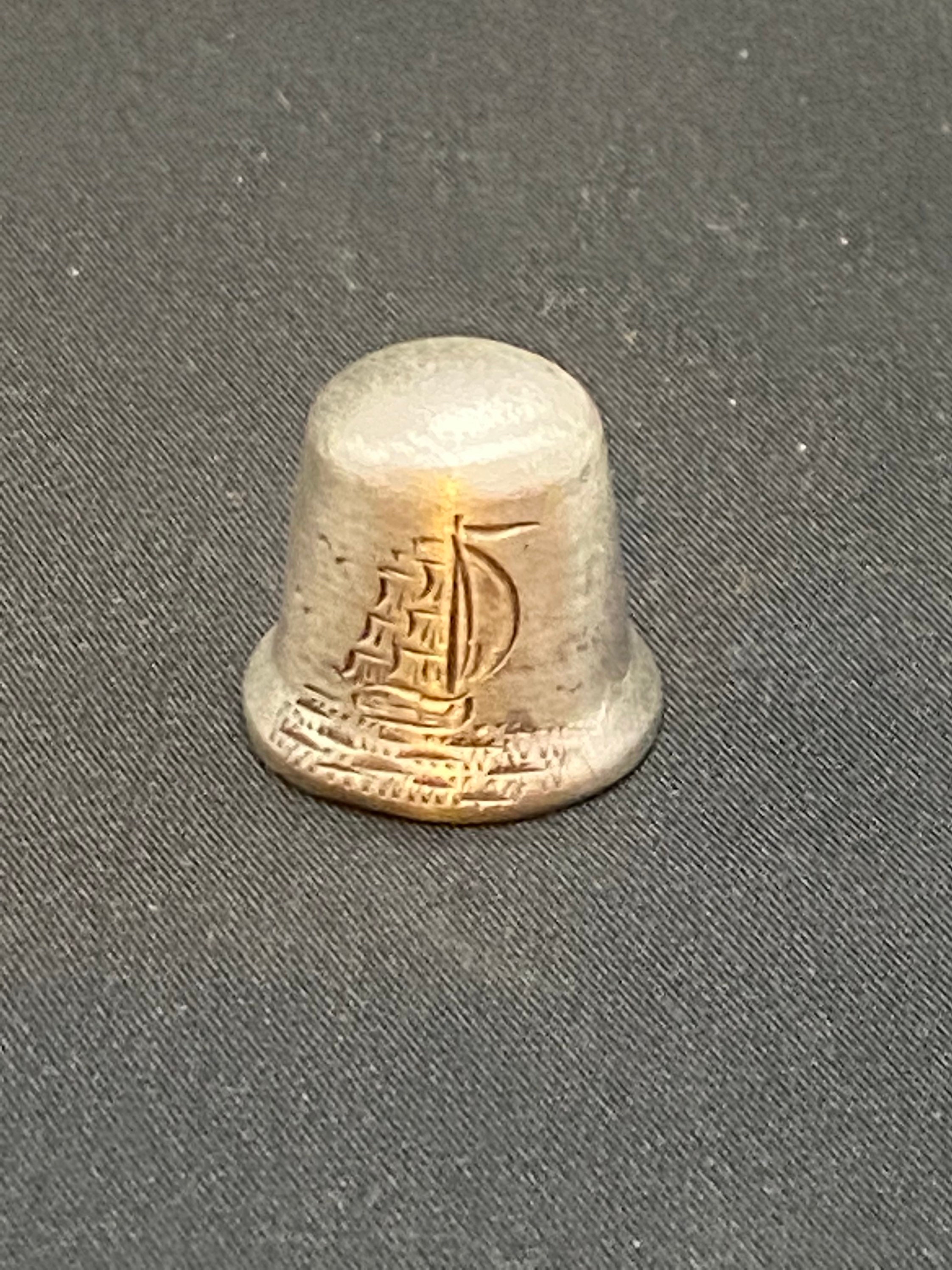 Pewter Sailing Ship Thimble by Spoontiques . | Etsy