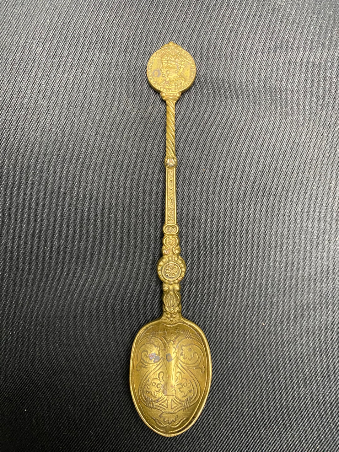 Vintage Souvenir Brass Anointing Spoon Used in the Coronation Ceremony ...