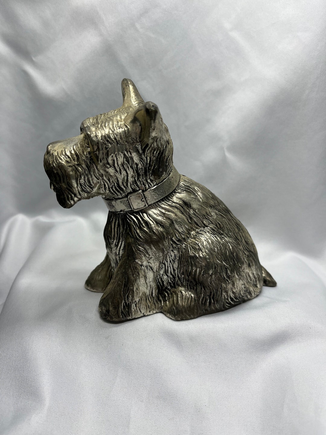 Vintage Silver Colored Metal Scotty Dog Coin Bank - Etsy