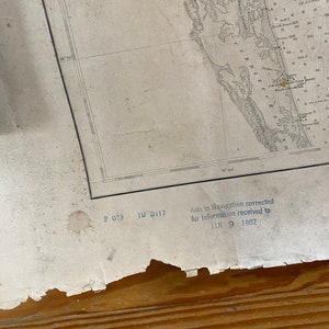 Antique Nautical, Chart, General Chart of the Coast From Cape May to ...